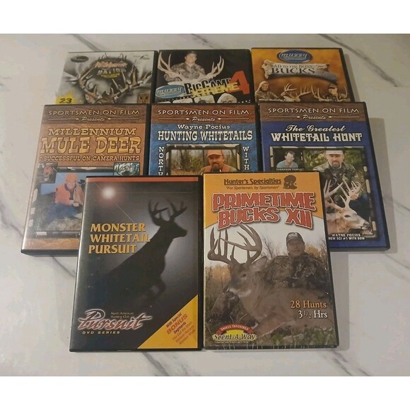 Media | Hunting Dvd Lot Of 8 Whitetail Hunt Mule Deer Primetime Bucks ...